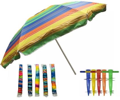 Guarda Sol Gigante 2,40 Metros Praia Piscina Pesca Verão Colorido ...