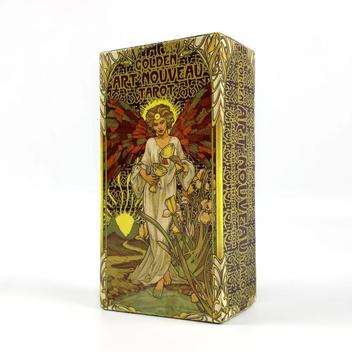 Guia De Cartas De Baralho De Tarô Dourado Art Nouveau, Adivinhação ...