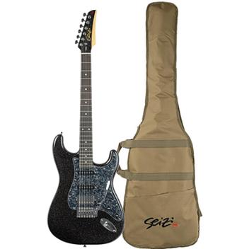 Guitarra seizi fun katana musashi captador hss-black sparkle / com capa ...