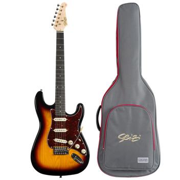 Guitarra Seizi Vintage Shinobi Ash SSS Sunburst PH + Bag Deluxe ...