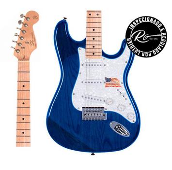 Guitarra sx swamp ash americano vintage sstash trans blue - Guitarra ...