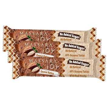 Halawi Sabor Chocolate Sem Açúcar Kit com 3 Barrinhas de 40g - Massara ...