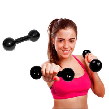 Halter de Ferro 1kg Revestido em Borracha para Treino Funcional e ...