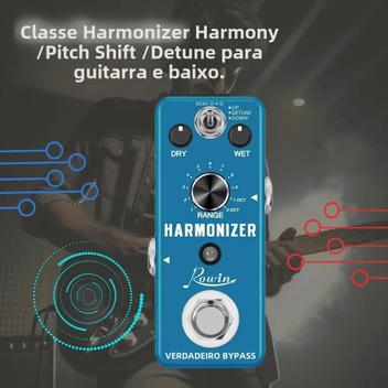 Harmonic Pitch Shifter True Bypass Rowin Guitar Harmonizer Pedal Para Guitarra Elétrica Baixo ...