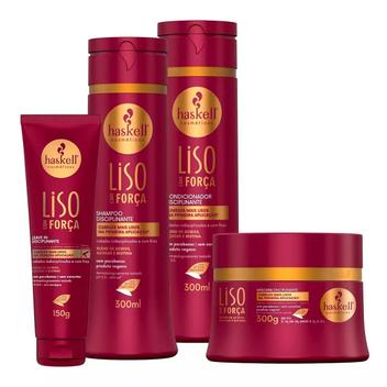 Haskell para Cabelos Lisos ou Alisados Kit Completo 300ml - Kit de ...