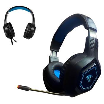 Headset Fone Ouvido Gamer Pc Celular Video Game Led Azul - Tesla Store ...