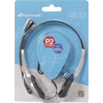 Headset Fortrek Multimídia HBL-101 Preto/Prata - Vkoem - Headset ...
