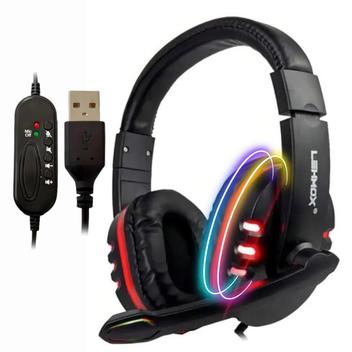Headset Gamer 7.1 Surround E-Sports Para Jogos Fone De Ouvido Rgb Usb ...
