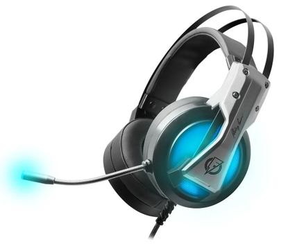 Headset Gamer Elg Flakes Power Storm FLKH001 LED USB 7.1 60MW (2.2M) Preto/Cinza - Headset ...