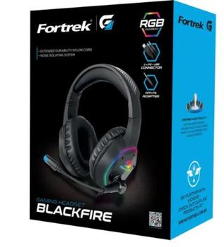 Headset Gamer Fortrek Blackfire P2 + USB RGB Preto - Headset - Magazine ...