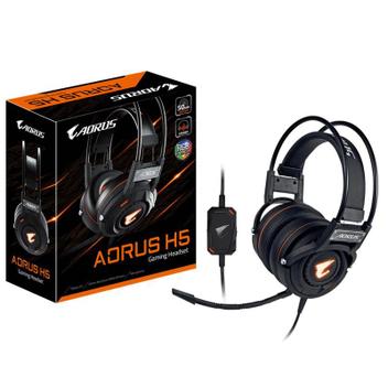 Headset Gamer Gigabyte Aorus H5 Microfone Destacável Preto - Gigabite ...