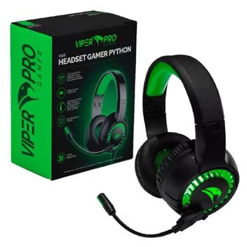 Headset Gamer Python Viper Pro Preto RGB - Viper Pro Gamer - VIVENSIS ...