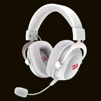 Headset Gamer Redragon Zeus Pro Branco, Sem Fio, Bluetooth, Microfone ...
