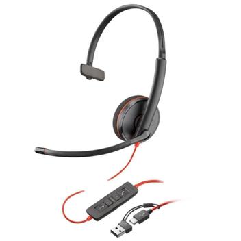 Headset Mono Blackwire C3210 Usb-C/Usb-A 8X214A6 Poly Hp - Headset ...