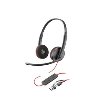 Headset Poly Plantronics Blackwire 3220 USBC USBA Cancelamento de Ruído ...