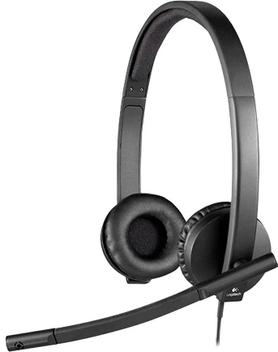 Headset Stereo Logitech H570E 981-000574 USB - Preto - Telefone Headset ...