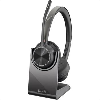 Headset Voyager 4320 Stereo USB-A + Base Carregadora 77Y99AA Poly ...
