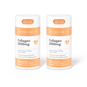Health By Habit Collagen Supplement 2 Pack (120 Cápsulas) - Vitamina C ...