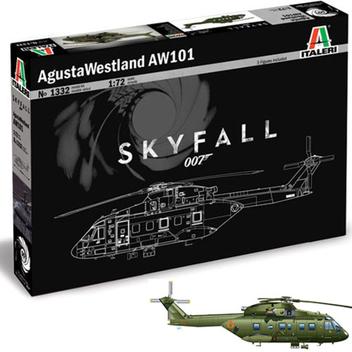 Helicóptero Agusta Westland Aw101 Skyfall 007 1/72 Italeri 1332 ...