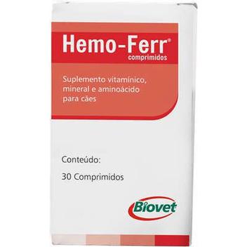 Hemo-ferr 30 comprimidos - Biovet - Anti Inflamátório Pet - Magazine Luiza