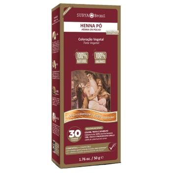 Henna em Pó - Cor Louro Champagne - 50g - Surya Brasil - Coloração de ...