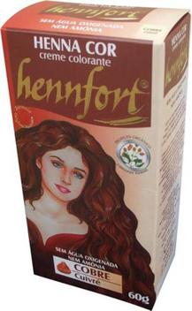 Henna Hennfort Em Creme 60G - Cobre - Tinta de Cabelo - Magazine Luiza