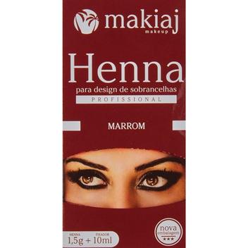 Henna Makiaj: Design Preciso e Fixação Natural 1,5g 10ml - Tinta e ...