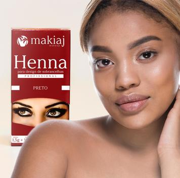 Henna Profissional Makiaj 1,5gr - Tinta e Henna para Sobrancelhas ...
