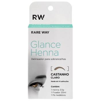Henna Rare Way Glance - Tinta e Henna para Sobrancelhas - Magazine Luiza