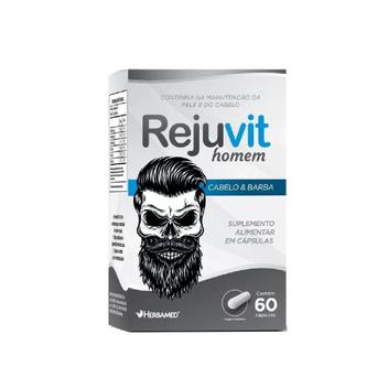 Herbamed Rejuvit Homem Cabelo E Barba 60 Cápsulas - Multivitamínico ...