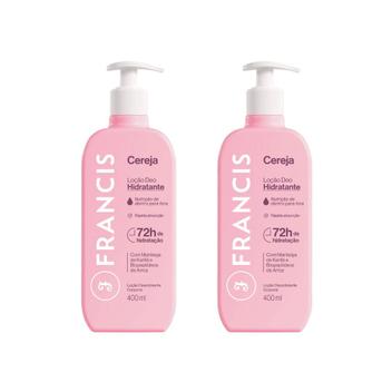 Hidratante Corporal Francis 400ml Rosa - Kit C/ 2un - Cuidados com o ...