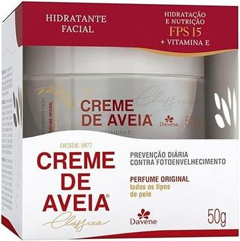 Hidratante Facial Davene Creme de Aveia Clássico FPS15 50g - Hidratante ...