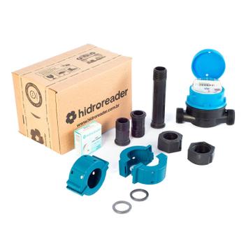 Hidrômetro Medidor De Água Unijato 3/4 Qn 1.5 115mm + Kit Conexões - Hidroreader - Hidrômetro ...