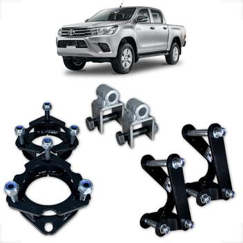 Hilux 16/22 Kit lift Dianteiro Aço +Jumelo Conforto +Prol. - Borfix ...