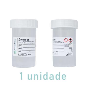 HistoPOT 180 ml - Frasco Plástico para Biópsia c/ Formalina Tamponada ...