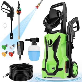 Homdox Lavadora de Alta Pressão Elétrica 1700W 3500 PSI Verde e Preto ...