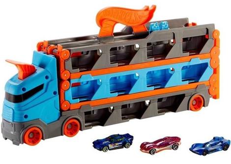 Hot Wheels Mega Caminhão Transporte Speedway Hauler Mattel - Caminhões ...