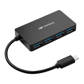 Hub C3Tech USB 3.0 HU-C310BK 4 Portas Tipo C - Preto - Hub - Magazine Luiza