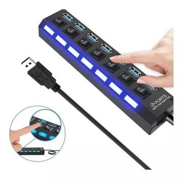 HUB Extensor USB 2.0 Com 7 Portas USB - INF102 - Generica - Hub ...
