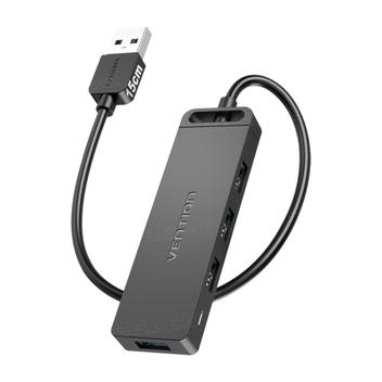 Hub Usb 3.0 4 Portas 5gbps Micro Usb Auxiliar Vention 15cm - Hub ...