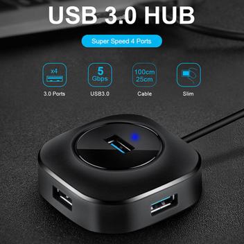 Hub USB 3.0 de 4 Portas - Expansor Multi-Hub para PC e Laptop - Hub ...