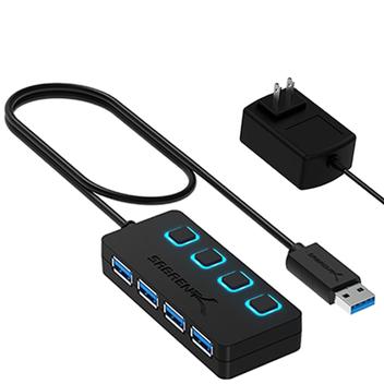 Hub USB Sabrent 4 Portas USB 3.0 com Interruptores Individuais de ...