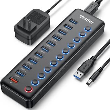 Hub USB Wenter 11 Portas - 10 USB 3.0 + 1 Carregamento Rápido - Hub ...