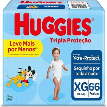 Huggies Tripla Proteção XG 66 Un - Fralda Descartável - Magazine Luiza