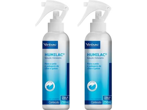 Humilac Solução Hidratante 250ml - Virbac - 2 Unidades - Shampoo e ...