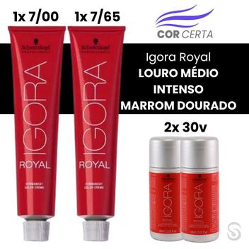 Igora Royal LOURO MÉDIO INTENSO MARROM DOURADO - Schwarzkopf - Tinta de ...