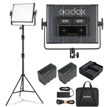 Iluminador Led Bicolor Godox 65W LDX50BI com Bateria Fonte Bivolt e Tripé - Iluminadores ...