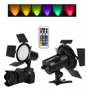 Iluminador Led Jsl-216 Refletor Rgb 12w Bicolor Com Fonte Estrutura ...