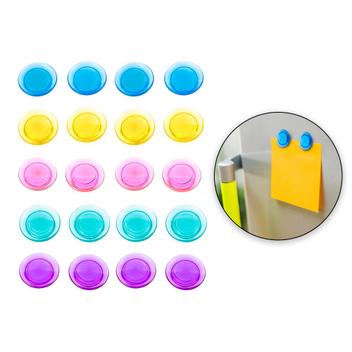 Imã Potente Redondo Magnetico Para Quadros Ou Lousas 20 Uni. - TEX WEB ...