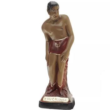 Imagem Escultura Exu Calunga 25 Cm Gesso Resinado Umbanda Candomblé ...